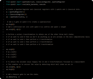On superdense coding – Quantum Bits